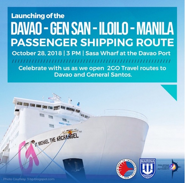 Gov't revives Davao-Manila passenger shipping route