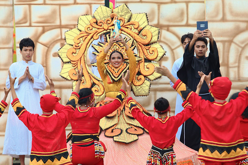 Surigao Sur town revives street dancing in Sirong Festival