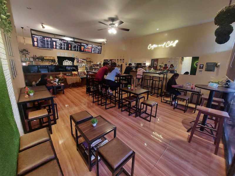 Café in Maitum town: not your typical cafe